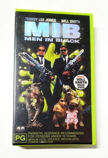 &MIB& &MEN IN Black" "Will Smith" Sci-Fi/Fantasy/Action Vhs + Bonus ...