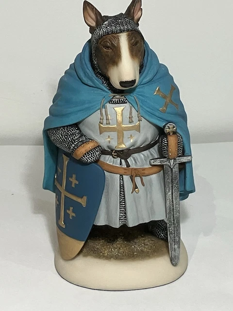 ROBERT HARROP DESIGNS Brindle Bull Terrier Knight Of Jerusalem No16 Of ...