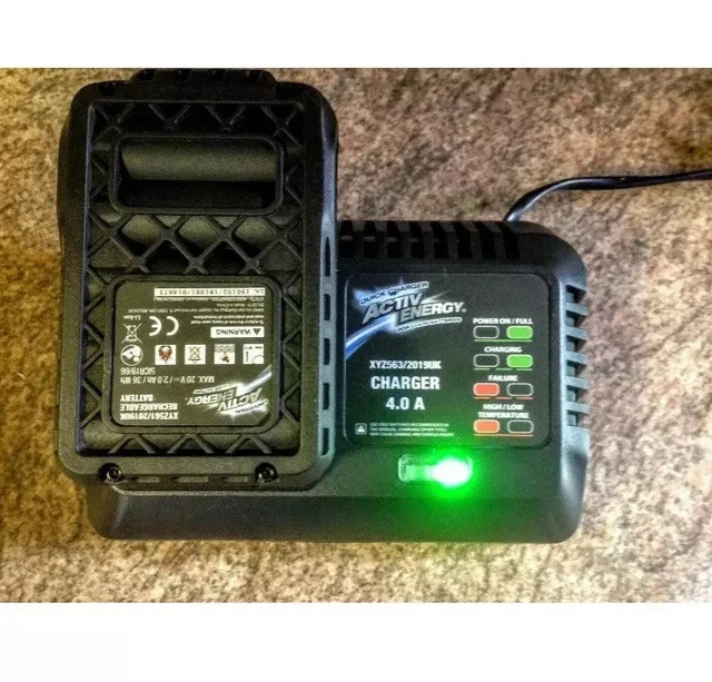 FERREX ACTIV ENERGY 20v 2Ah Battery + 20V /40V Li-ion Charger For ...