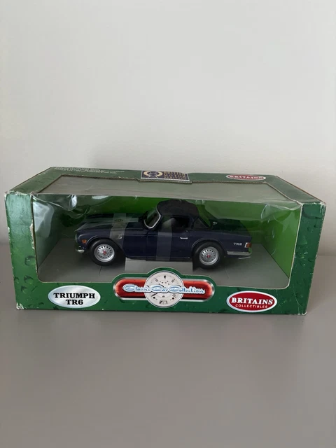 TRIUMPH TR6 MODEL Car Classic Car Collectible Scale 1/18 Die Cast Metal ...