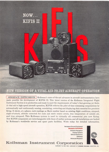 KOLLSMAN INSTRUMENT CORPORATION Aerospace Instruments Vintage Magazine ...