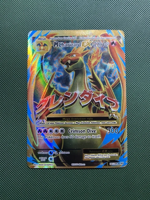 POKEMON MEGA CHARIZARD EX 101/108 Pokemon XY Evolutions ERROR OC MISCUT ...