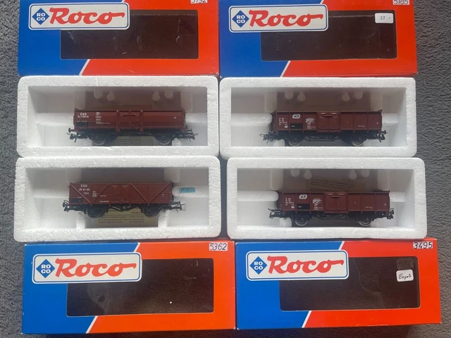ROCO 4 X Hochbordwagen der CD TOP + OVP EUR 99,99 - PicClick DE