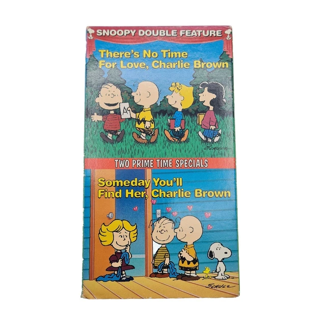 PEANUTS VHS TAPE No Time For Love You'll Find Her Charlie Brown Working ...