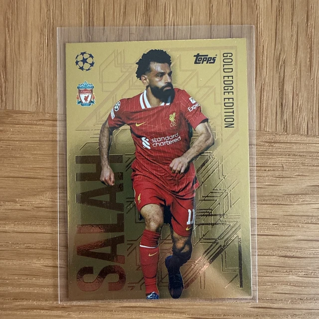 TOPPS MATCH ATTAX 2024/25 - Mohamed Salah Gold Edge Edition GE 4 £4.00 ...