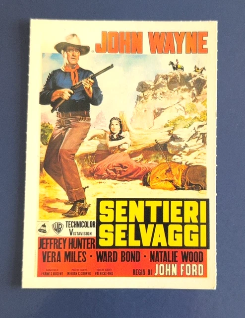 CARTOLINA CINEMATOGRAFICA SENTIERI Selvaggi 1956 John Wayne Ciak EUR 49 ...