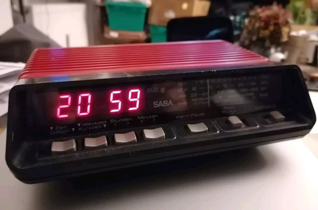 SABA COMPACT CLOCK A - Radiowecker EUR 23,00 - PicClick DE