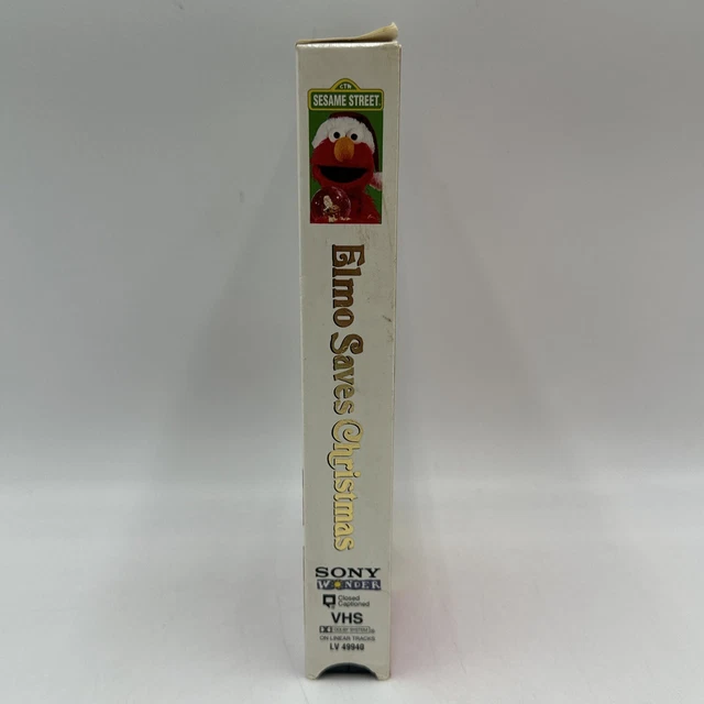 SESAME STREET ELMO Saves Christmas Sony VHS, 1996 Maya Angelou Charles ...