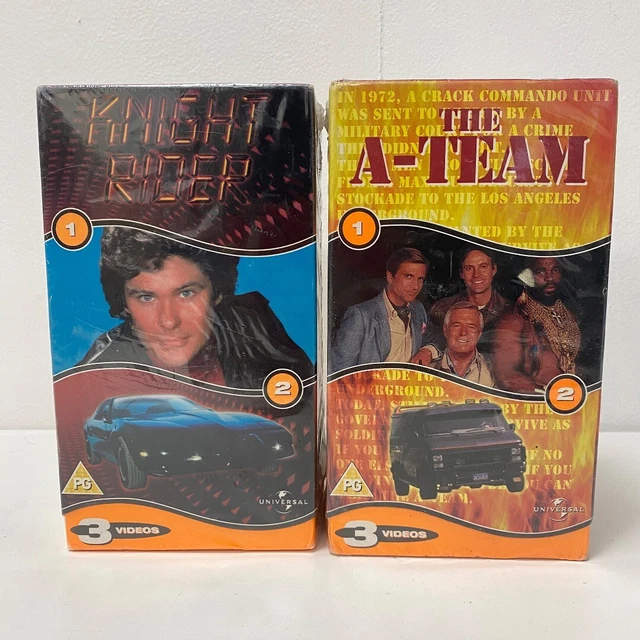 KNIGHT RIDER THE A-Team VHS Box Set Bundle RMF44-RP £9.99 - PicClick UK