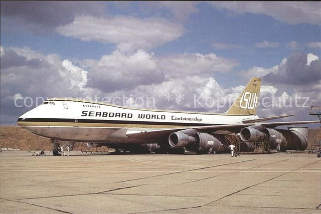 AIRCRAFT CIVIL SEABOARD World N701SW Boeing 747 245F c £5.12 - PicClick UK