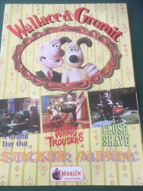 WALLACE AND GROMIT Merlin Sticker Album New Unused Empty £6.75 ...