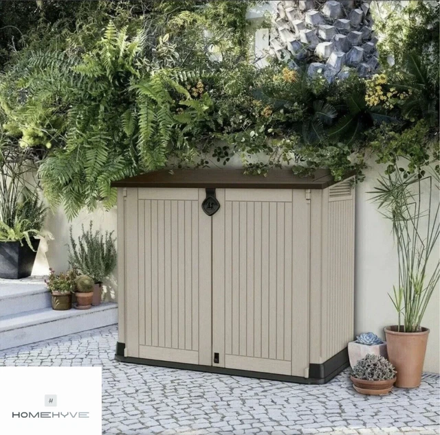 KETER STORE IT Out Midi Storage Box Shed Keter Bin Box Store Max -880L ...