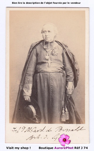 LE CARDINAL LOUIS DE BONALD, ARCHEVÊQUE DE LYON, RELIGION, CDV à LYON ...