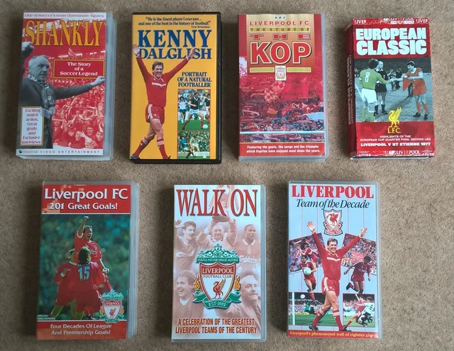 LIVERPOOL FC VHS vintage video Shankly, Dalglish, Kop, St Etienne, Walk ...