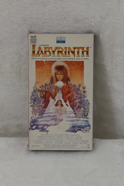 LABYRINTH VHS EMBASSY Home Video Cult Classic David Bowie Rare Jim ...