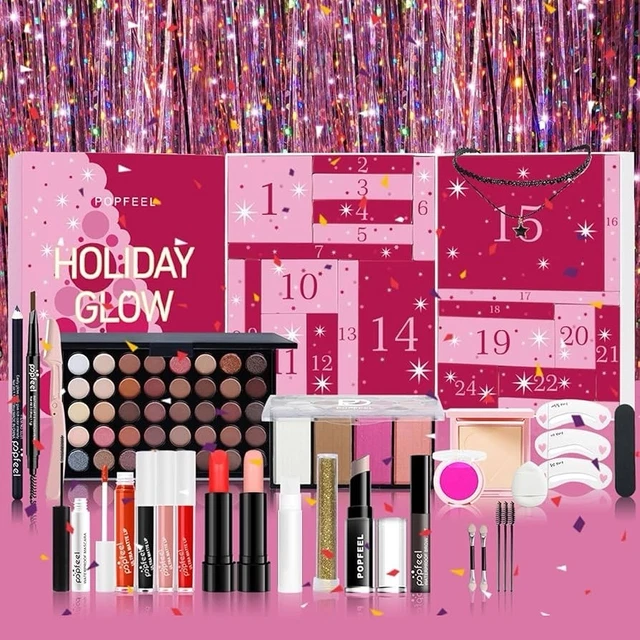 MAKEUP ADVENT CALENDAR 2026, Beauty Advent Calendar Makeup Cosmetic Set ...