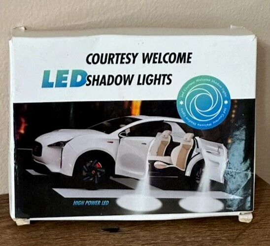 LED COURTESY WELCOME shadow car doorstep lights pure white 5W NEW 2 ...
