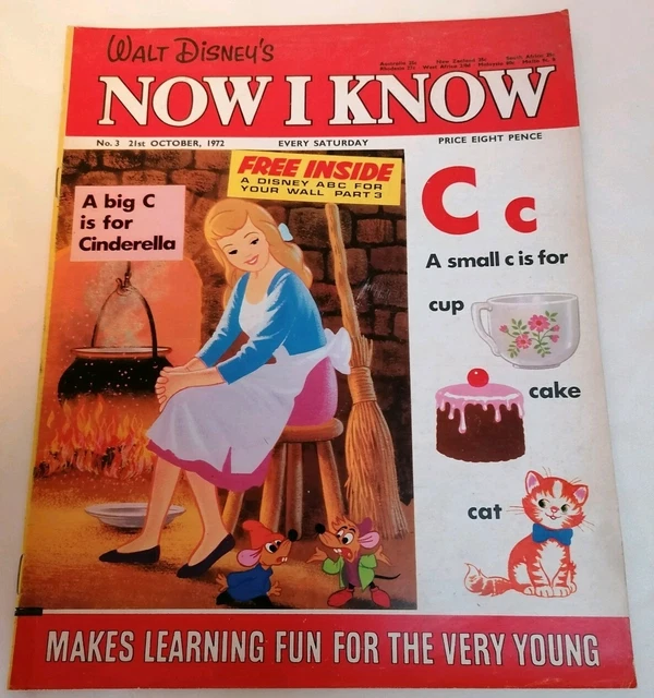 MAGAZINE - VINTAGE Magazine Walt Disney's Now I Know No. 3 21st October ...