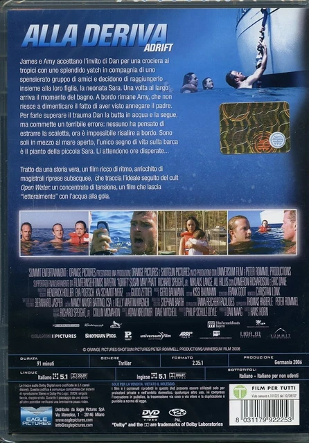 ALLA DERIVA - Adrift (DVD) Susan May Pratt Richard Speight Jr. Niklaus ...