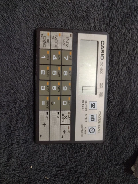 CASIO DATA-CAL DC-800BN Vintage, Spares Or Repairs £10.84 - PicClick UK