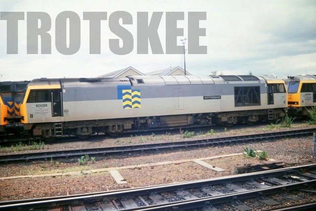 35MM SLIDE BR British Rail Diesel Loco Class 60 60028 1993 Eastleigh ...