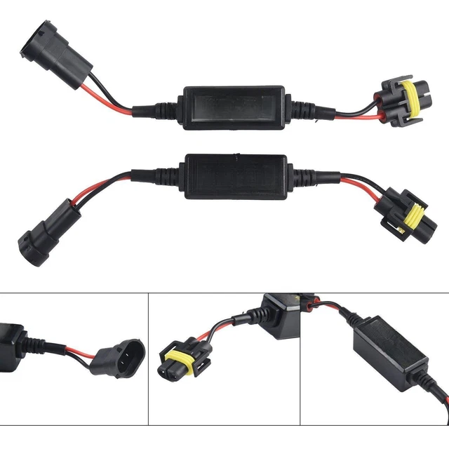 Led Canbus Wiring Decoder Adapter Headlights Error Free Anti Flicker