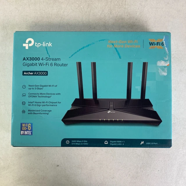 *PARTS ONLY** TP-LINK Archer AX3000 | 4 Stream Dual-Band WiFi 6 ...