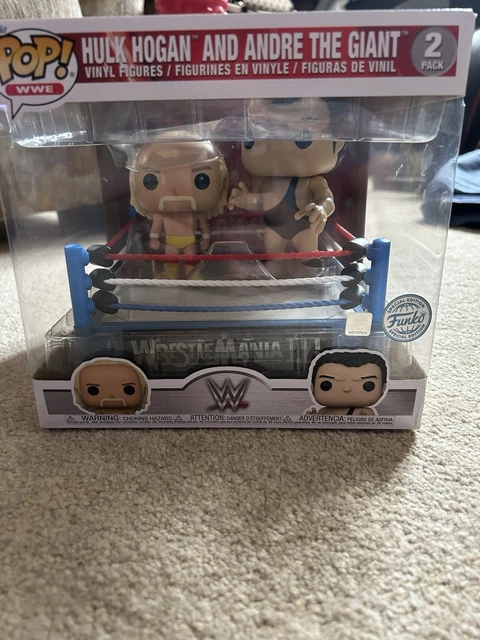 HULK HOGAN AND Andrea The Giant Funko Pop Wrestlemania Three Pack £37. ...