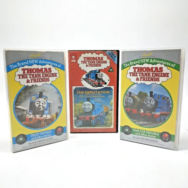 X3 THOMAS THE Tank Engine VHS/Video The Deputation/Time for Trouble ...