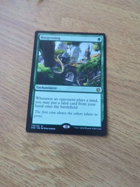 MTG - BURGEONING, Conspiracy 2, Take the Crown, Regular Rare, #178/221 ...