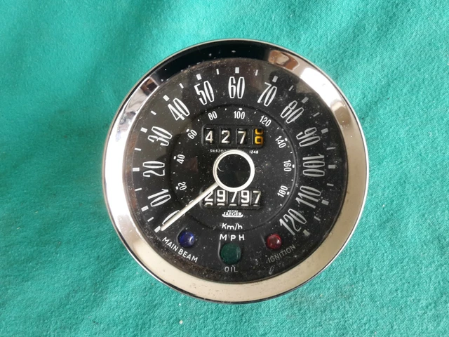 BRITISH JAEGER 120MPH Speedo Speedometer Classic Car Mgb,Triumph Sn6203 ...