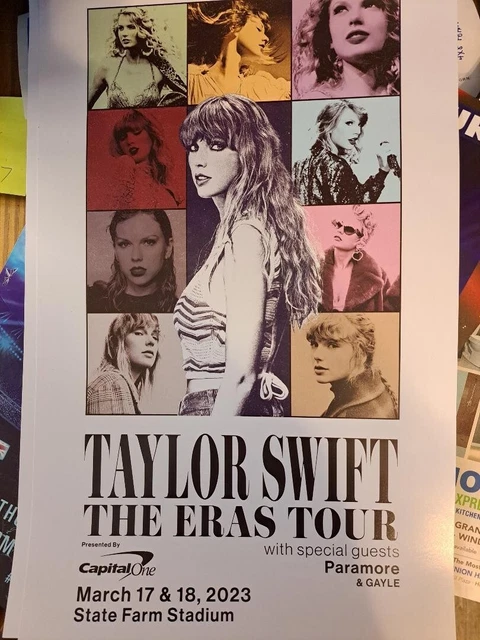 TAYLOR SWIFT - 2023 Eras Tour - Lithograph Poster - Glendale Az ...