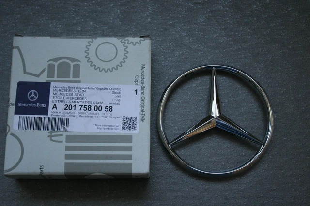 ORIGINAL MERCEDES STAR emblem rear emblem W201 A2017580058 W124 190D ...