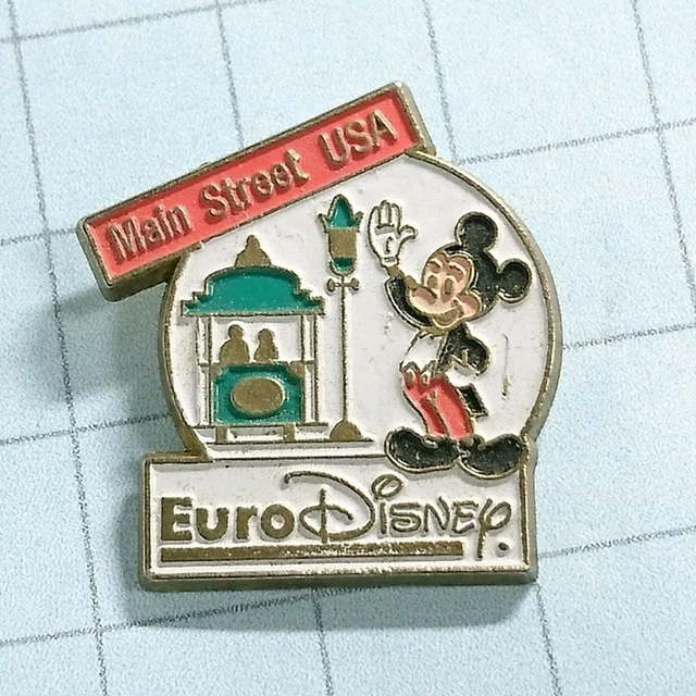 EURO DISNEY MICKEY Mouse Antique Pin Badge, Vintage Collectible, Used ...