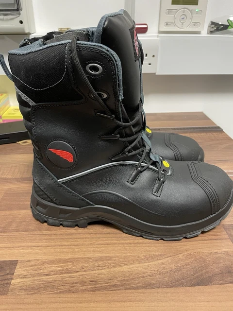 RED WING BOOTS Mens UK 8 EU 42 Black Leather Petroking 3207 Work Safety ...