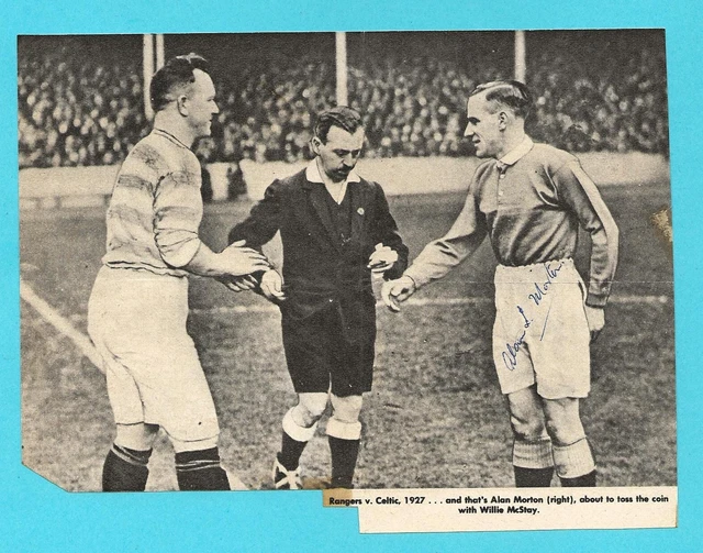 ALAN MORTON RANGERS Fc 1920-1933 Scotland Wembley Wizard Rare Original ...