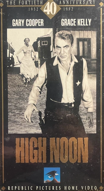 HIGH NOON - VHS - GARY COOPER-GRACE KELLY - 40th ANNIVERSARY EDITION ...