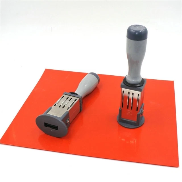 RUBBER STAMP LINE Dater Adjustable Round Date Stamp for Scrapbooking ...
