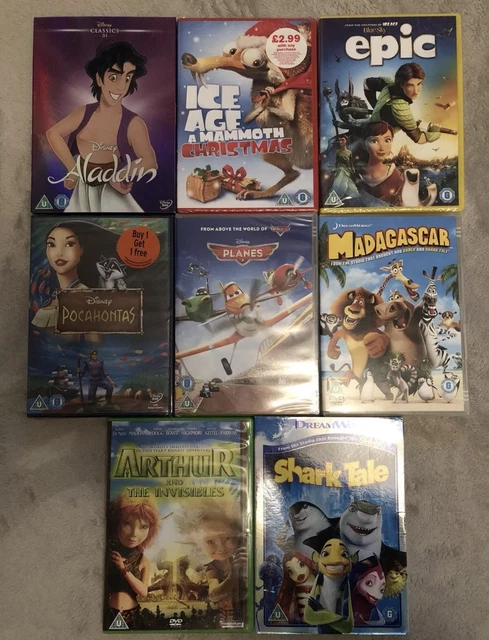 DVD BUNDLE X 8 Walt Disney, Pixar, Childrens Animated Cartoon Family (1 ...