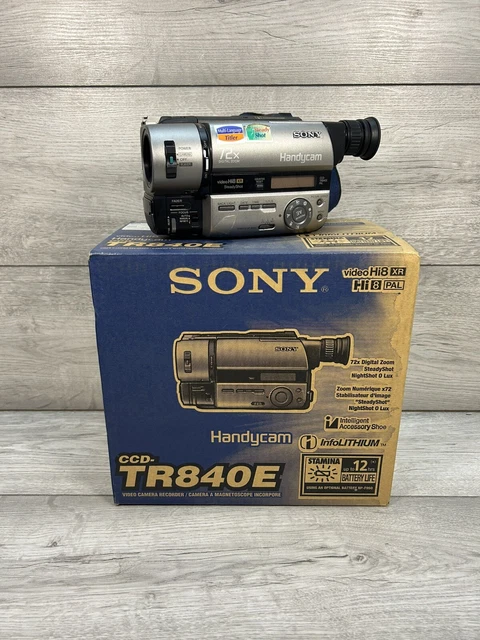 SONY CCD-TR840E HANDYCAM 8mm Video Hi8 Tape Camcorder With Original Box ...