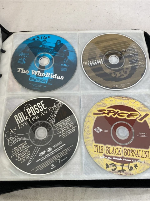 LOT OF 36 Loose Music CDs Compact Disc Collection Binder Case Rap Hip ...