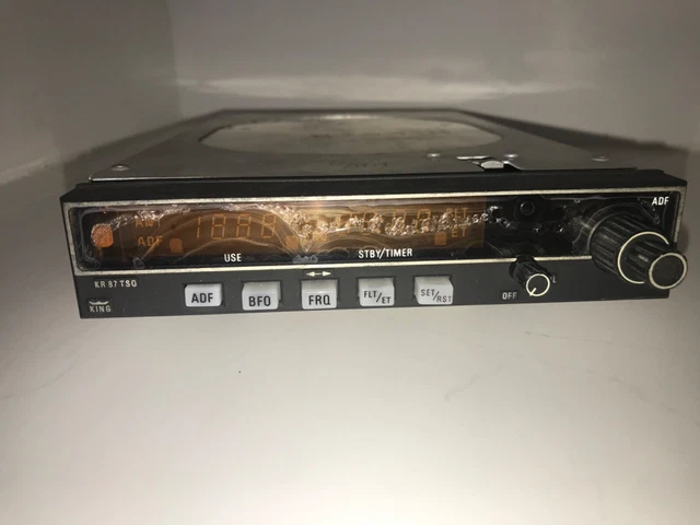 AVIONICS ADF RECEIVER with tray. 28v working when removed for panel ...