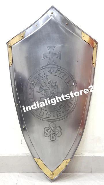 MEDIEVAL REPRODUCTION TEMPLAR Armor Shield Made Solid Steel EUR 231,06 ...