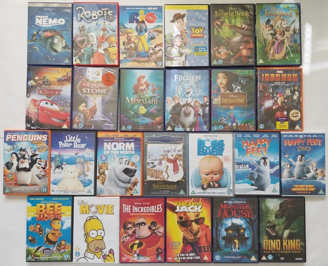 CHILDREN'S ANIMATED MOVIE Bundle - 25 DVDs - over 36hrs of ...