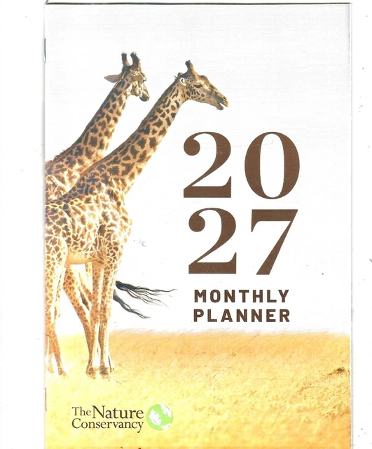2027 MONTHLY PLANNER Calendar ~ The Nature Conservancy ~ New $5.71 ...