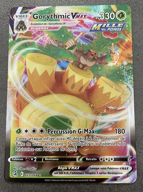 CARTE POKEMON GORYTHMIC VMax 023/264 Poing de Fusion EB08 NEUF EUR 29 ...
