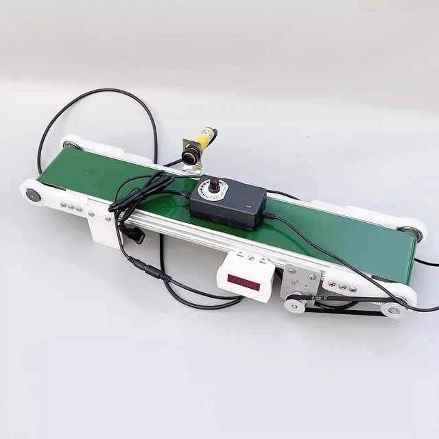 MINI PRODUCTION LINE Conveyor Desktop Conveyor Belt with Photoelectric ...