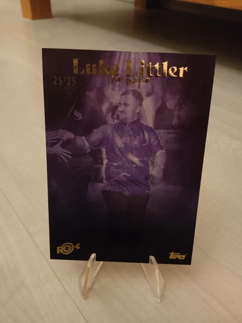 TOPPS LUKE LITTLER Rookie Season Luke Littler WC Debut 25/25 Numbered ...