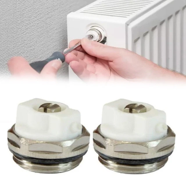 EFFECTIVE NOISE REDUCTION with Adjustable 1/2 Inch Radiator Bleed Valve ...