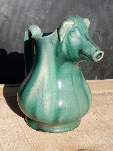ANCIEN PICHET EN barbotine zoomorphe / cochon EUR 50,00 - PicClick FR